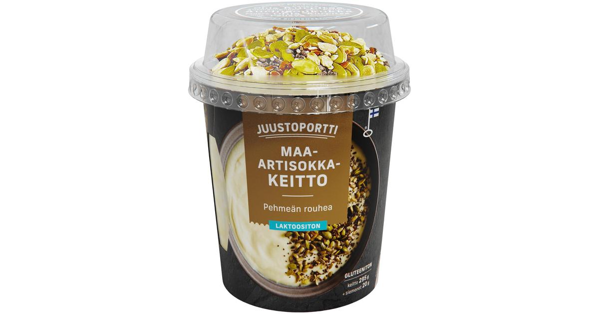 Juustoportti Pehmeän Rouhea Maa-artisokkakeitto 315g laktoositon gluteeniton | S-kaupat ruoan ...