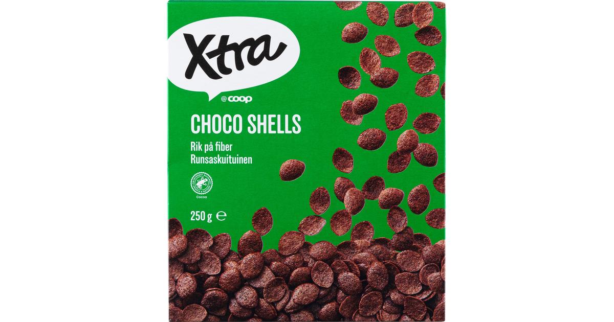 Xtra Choco shells kaakao-vehnämuro 250 g | S-kaupat ruoan verkkokauppa