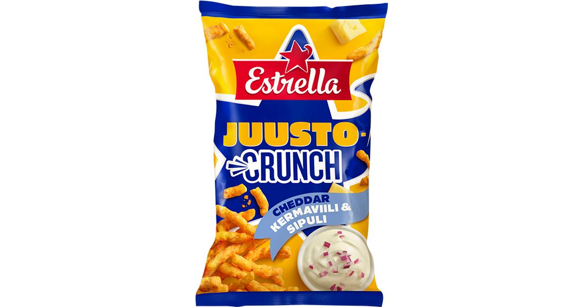 Estrella Juusto Crunch Kermaviili & Sipuli 200g | S-kaupat ruoan ...