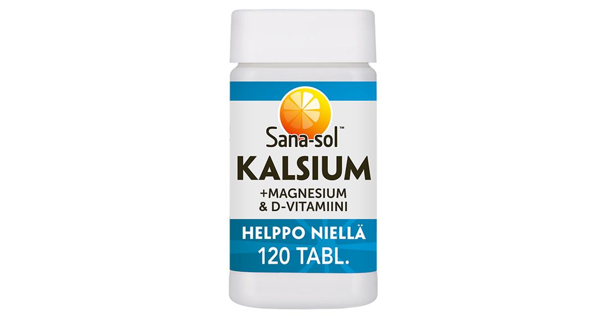 Sana-sol Kalsium-Magnesium-D-vitamiini tabletti ravintolisä 120tabl | S ...