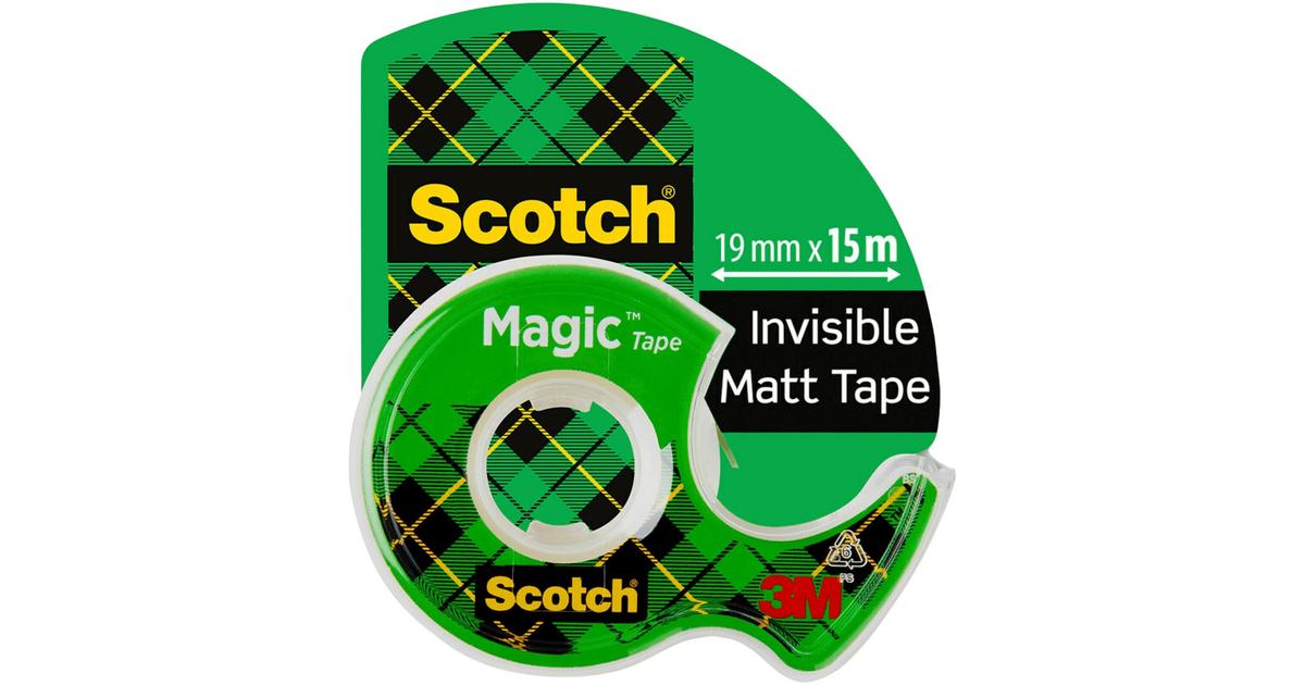Scotch® Magic™ Invisible -teippi, 19 mm x 15 m + käteen sopiva ...