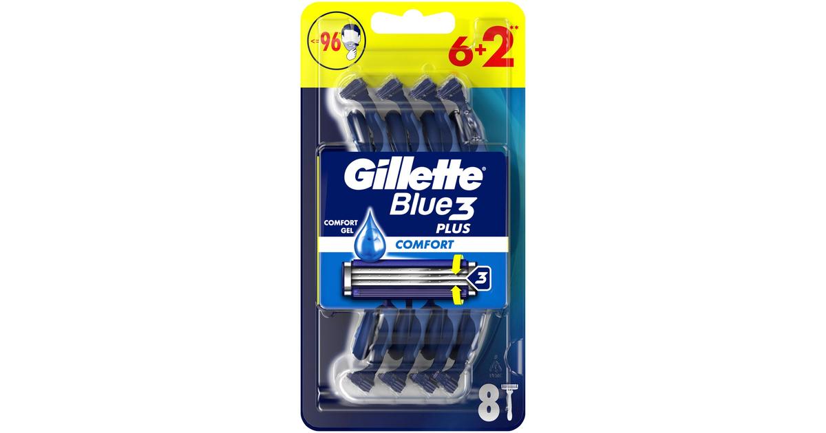 Raseerija Gillette Blue 3-tera Comfort 6+2tk | Prisma | alati odavad ...