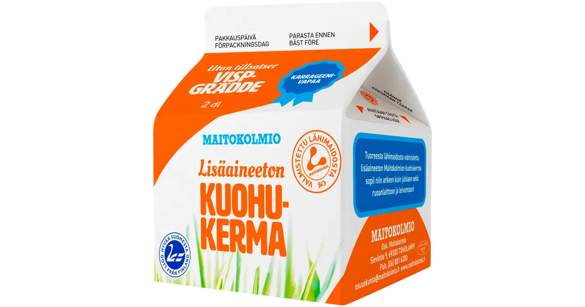 Maitokolmio kuohukerma 2dl | S-kaupat ruoan verkkokauppa