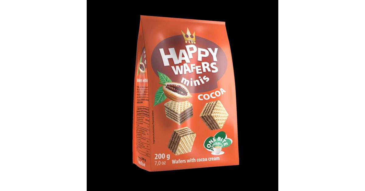 Happy wafers minis kaakao 200g | S-kaupat ruoan verkkokauppa