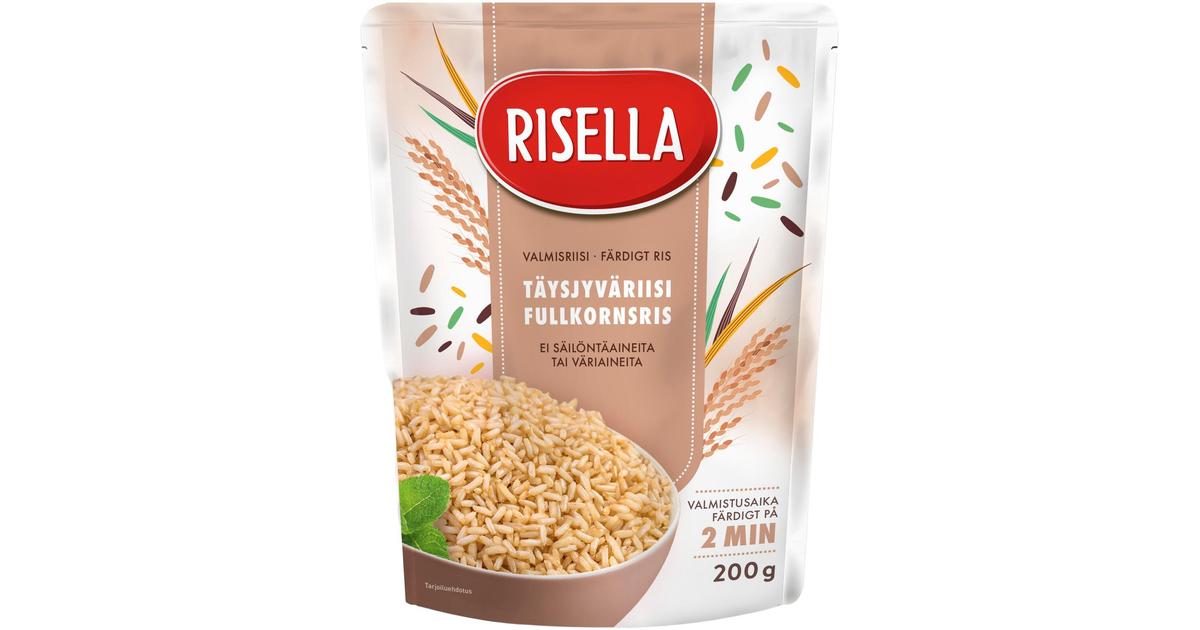 Risella Valmisriisi Täysjyväriisi 200g | S-kaupat ruoan verkkokauppa