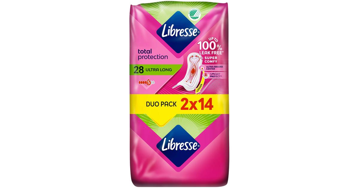 LIBRESSE Ultra Long siivetön side 28 kpl duo pack | S-kaupat ruoan ...