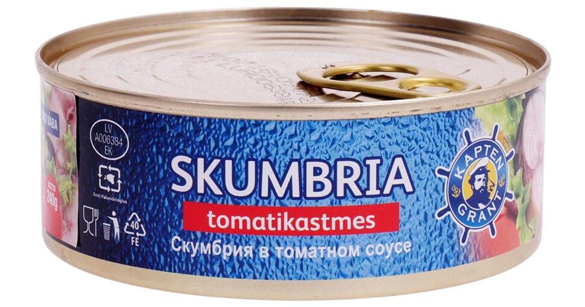 Kapten Grant skumbria tomatikastmes 240 g | Prisma | alati odavad ...