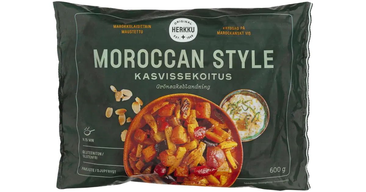 Herkku Moroccan Style Kasvissekoitus pakaste 600g | S-kaupat ruoan ...