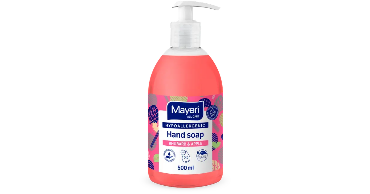 Mayeri All-Care Hypoallergenic nestesaippua Rhubarb&Apple 500ml | S ...