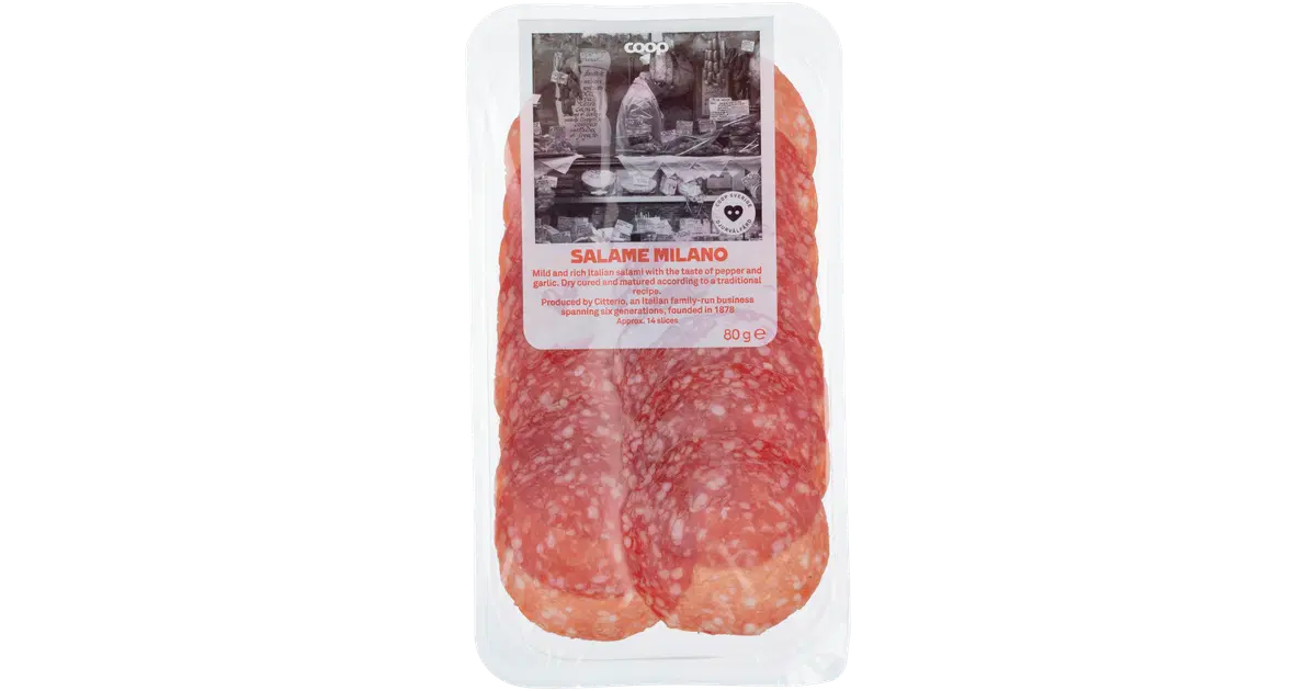 Coop Salame Milano salami 80 g | S-kaupat ruoan verkkokauppa