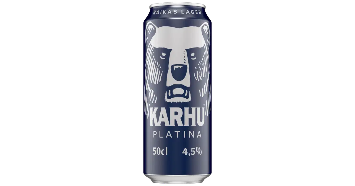 Karhu Platina Lager olut 4,5 til-% tölkki 0,5 L | S-kaupat ruoan ...