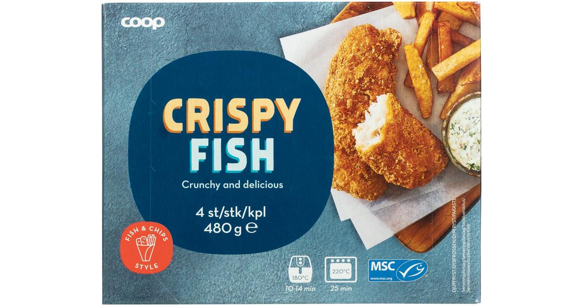 Coop Crispy Fish paneroidut kalapalat MSC 480 g pakaste | S-kaupat ...