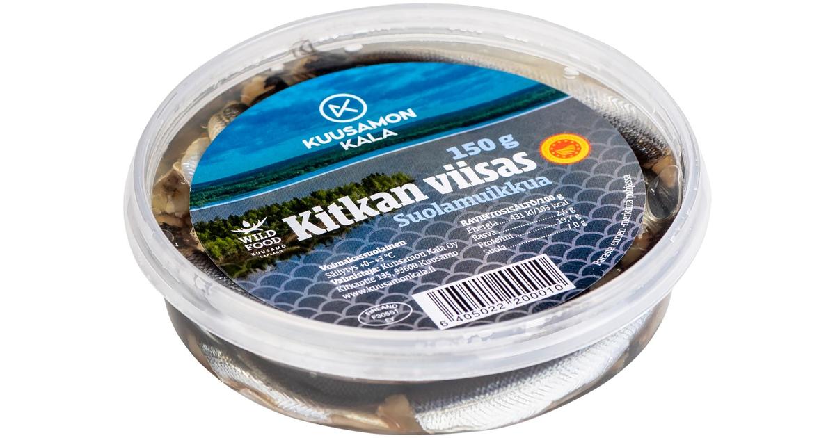 Kuusamon kala Kitkan viisas suolamuikkua 150g | S-kaupat ruoan verkkokauppa