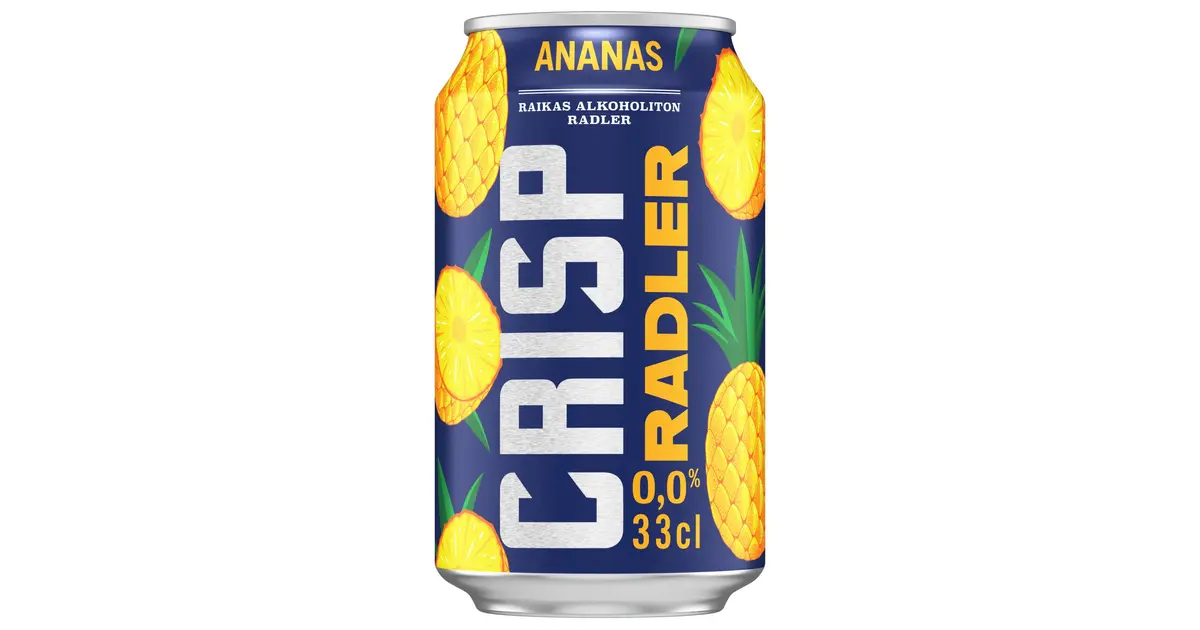 Crisp Radler Ananas alkoholiton olut 0% 33cl tlk | S-kaupat ruoan ...