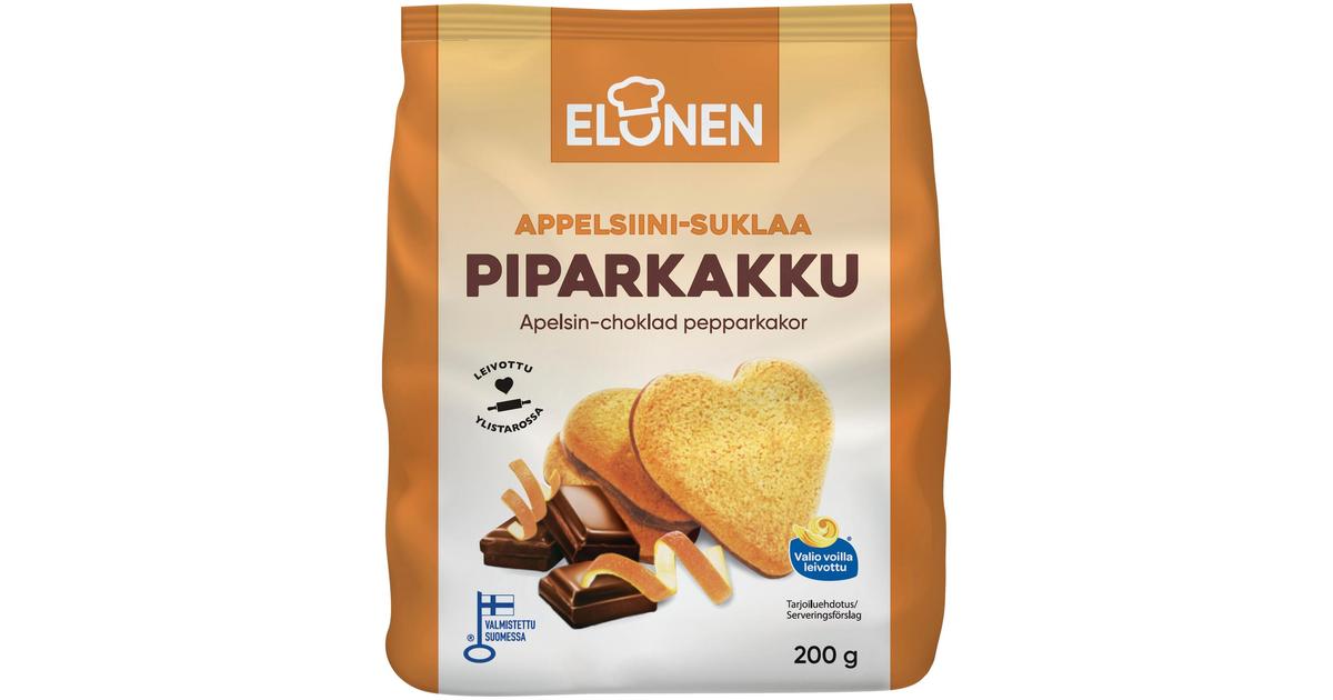 Elonen appelsiini-suklaa piparkakku 200g | S-kaupat ruoan verkkokauppa