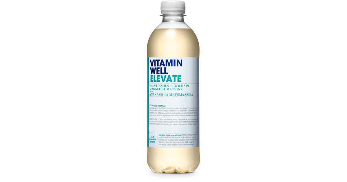 Vitamin Well Elevate 500ml | Prisma | alati odavad hinnad, telli kaup otse koju