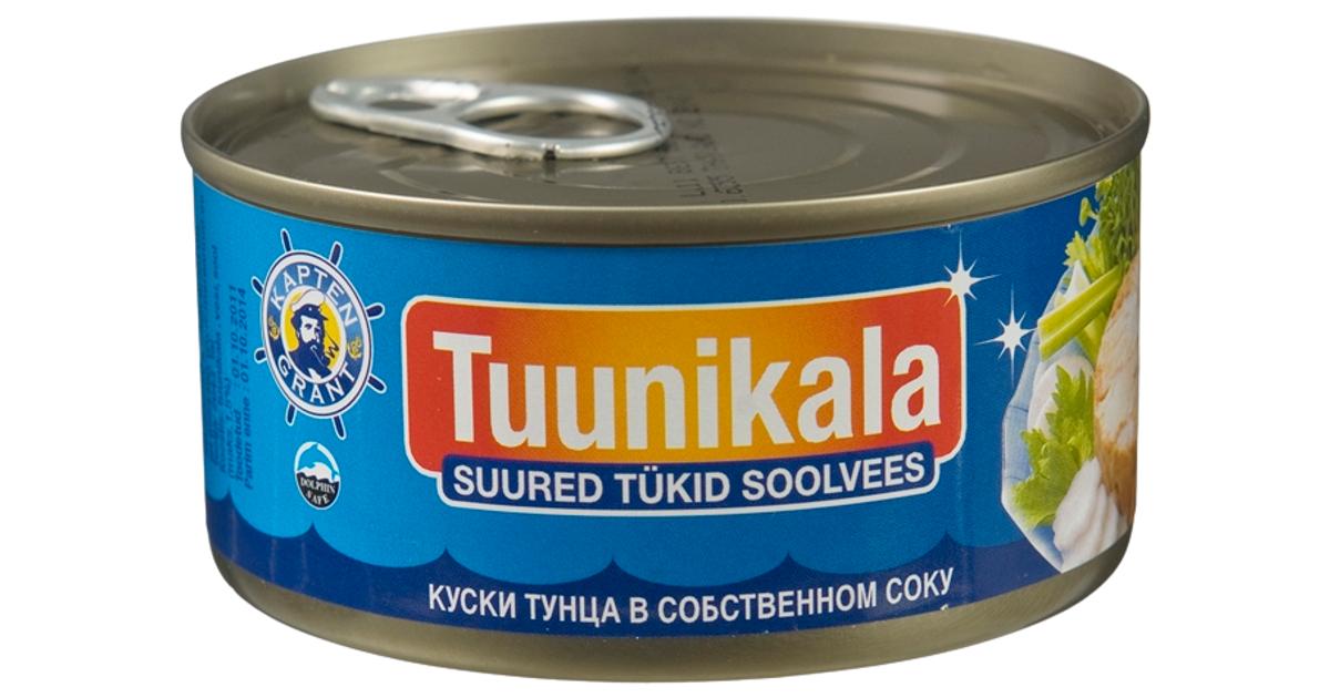 Kapten Grant tuunikala suured tükid soolvees 185 g | Prisma | alati ...