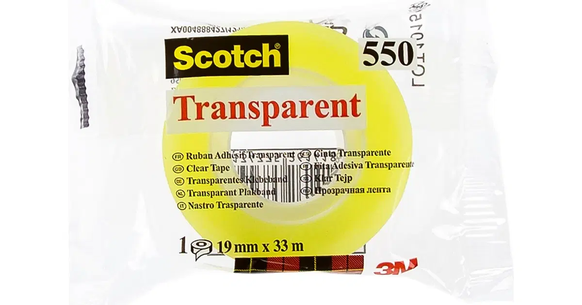 Scotch läpinäkyvä teippi 550 19 mm x 33 m | S-kaupat ruoan verkkokauppa