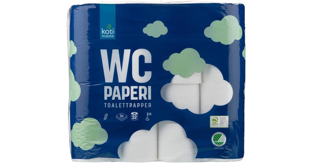 Kotimaista wc-paperi 32rl valkoinen | S-kaupat ruoan verkkokauppa
