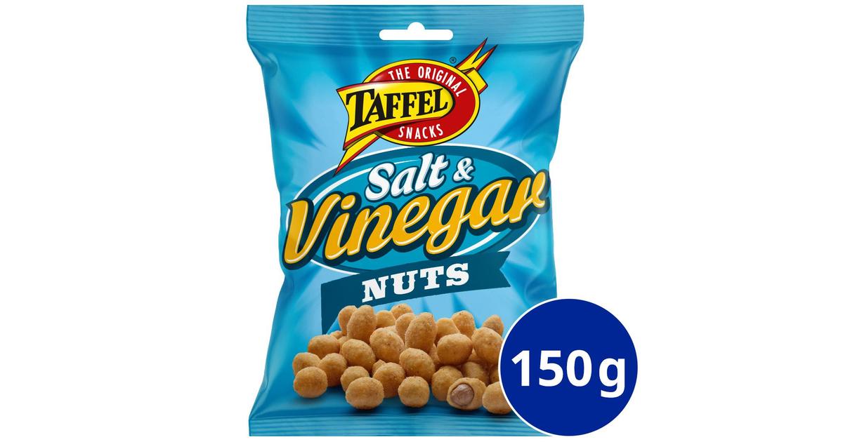 Taffel Salt & Vinegar Nuts kuorrutettu maapähkinä 150g | S-kaupat ruoan ...