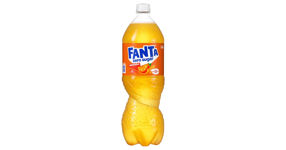 Fanta Appelsiini Zero sokeriton virvoitusjuoma muovipullo 1,5 L | S ...