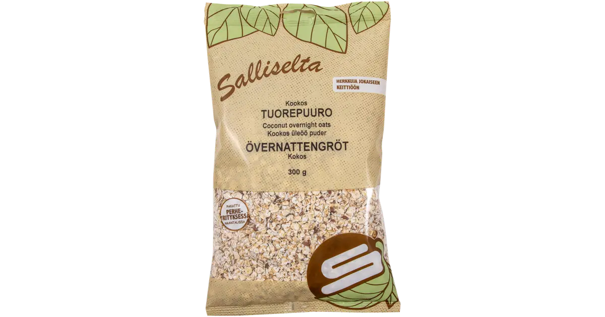 Salliselta Tuorepuuro Kookos 300g | S-kaupat ruoan verkkokauppa