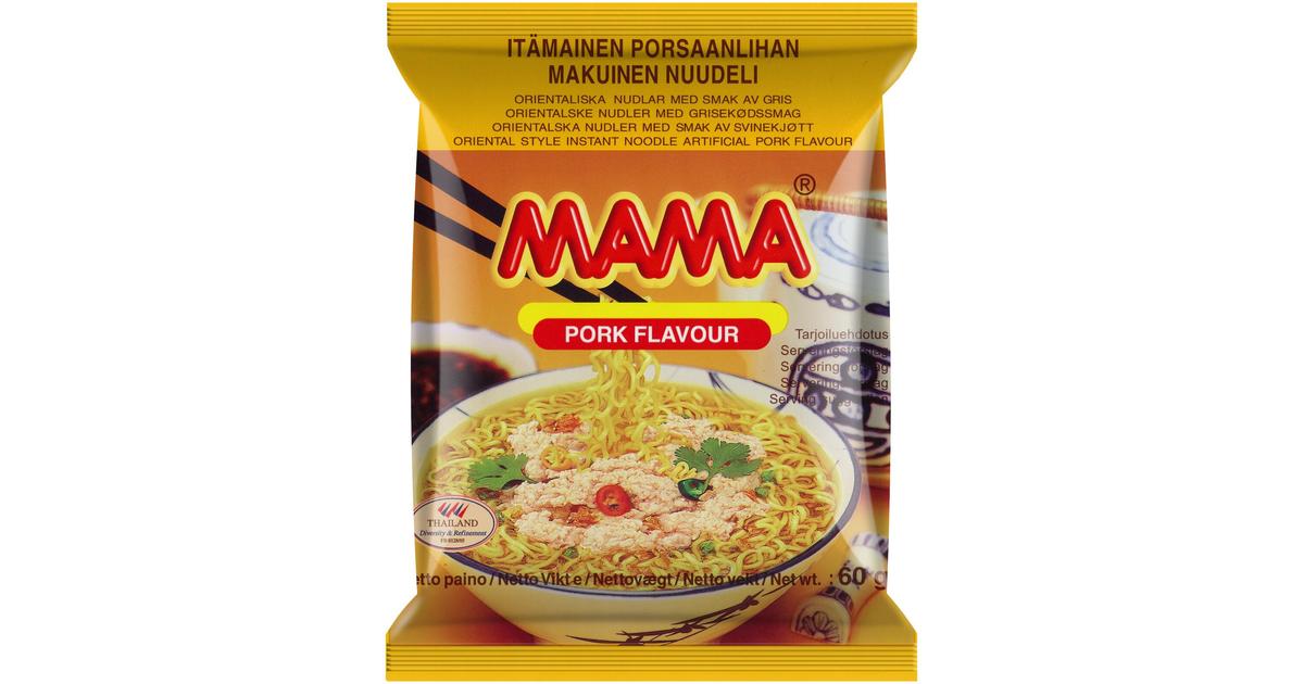 Mama Itämainen porsaanlihanmakuinen nuudeli 60g | S-kaupat ruoan verkkokauppa