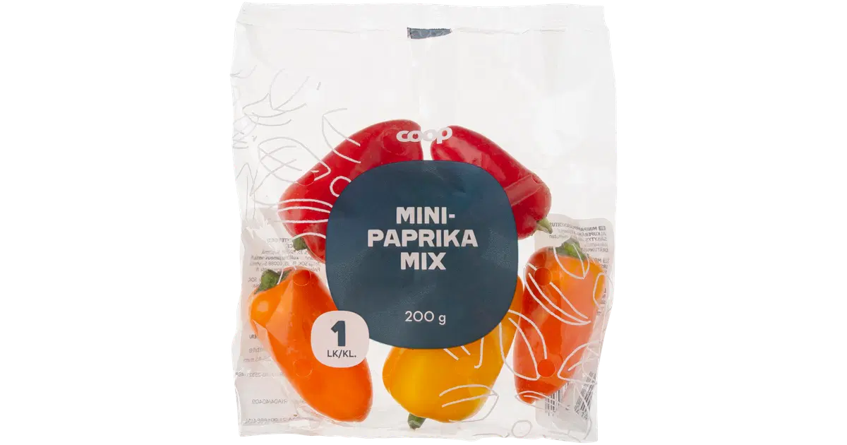 Coop Mini paprika mix I kl 200g | Prisma | alati odavad hinnad, telli ...