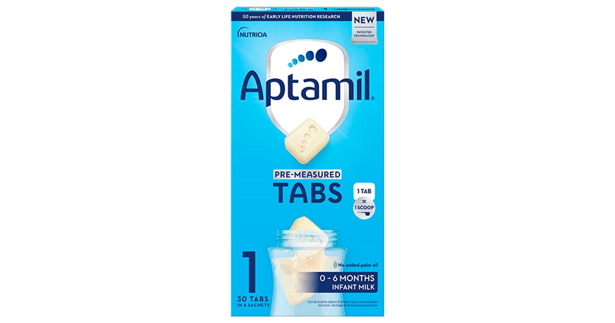 Piimal põhinev imiku piimasegu Aptamil 1 Tabs alates sünnist 137g ...