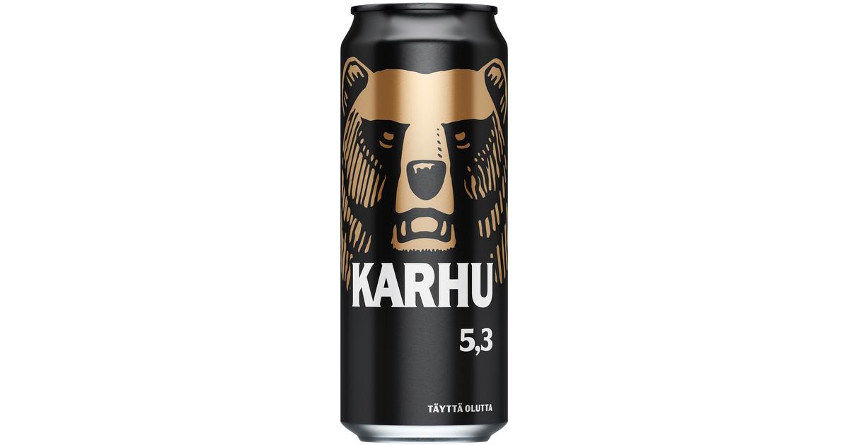 Karhu Lager olut 5,3 til-% tölkki 0,5 L | S-kaupat ruoan verkkokauppa