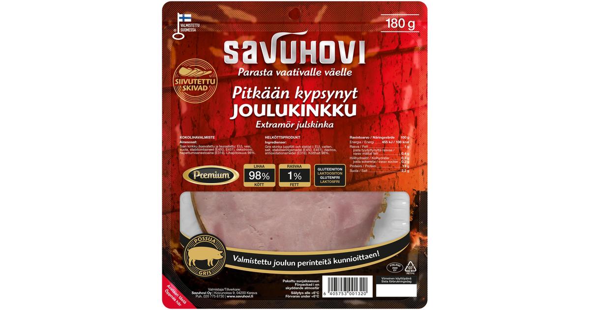 Savuhovi Pitkään kypsynyt joulukinkku 180g | S-kaupat ruoan verkkokauppa