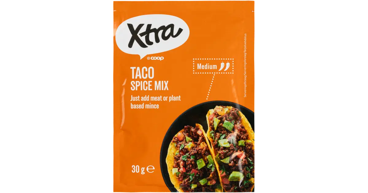 Xtra taco spice mix 30g | Prisma | alati odavad hinnad, telli kaup otse ...