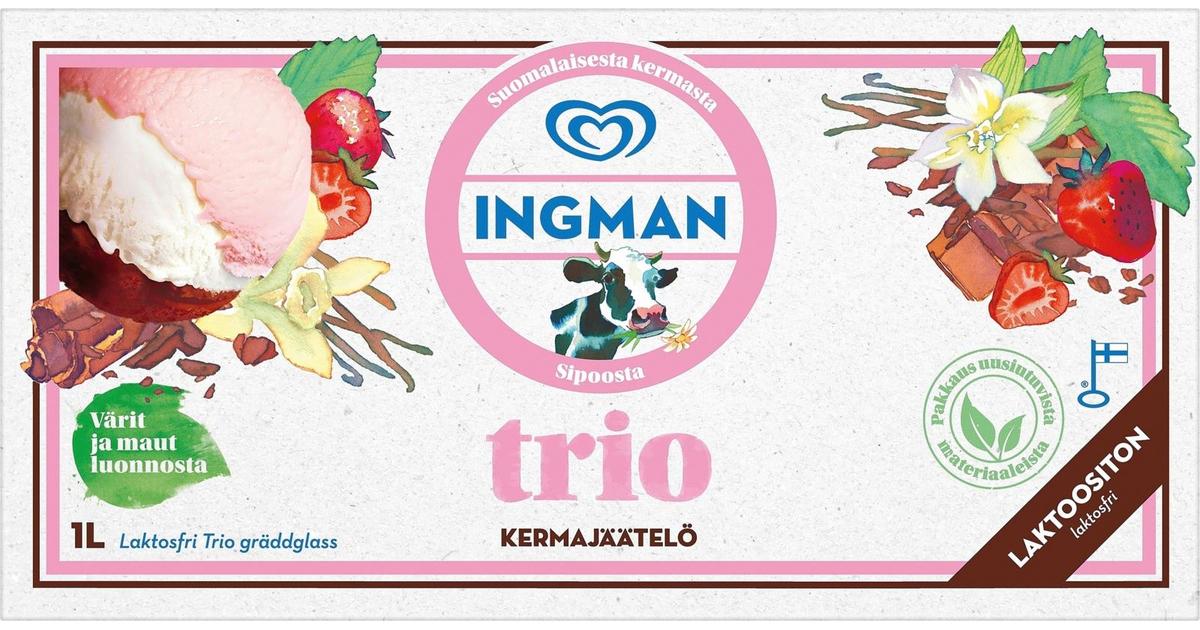 Ingman Trio Jäätelö 1000ml/480g | S-kaupat ruoan verkkokauppa