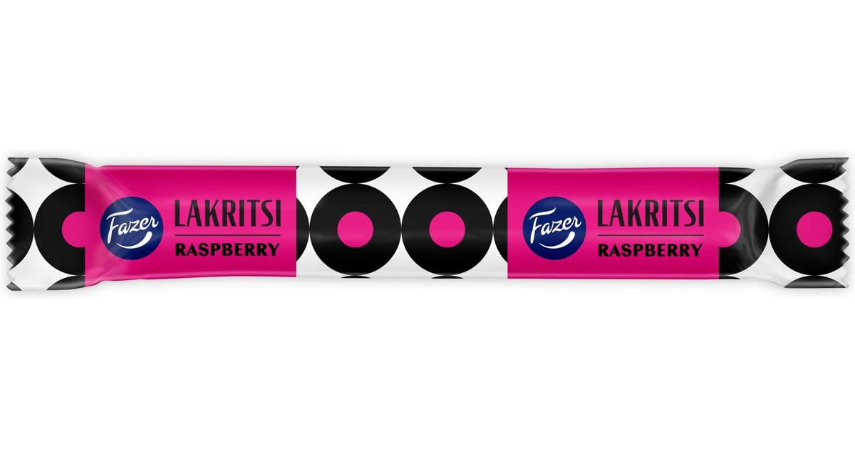 Fazer Lakritsi 20g Raspberry vadelmatäytelakritsi | S-kaupat ruoan verkkokauppa