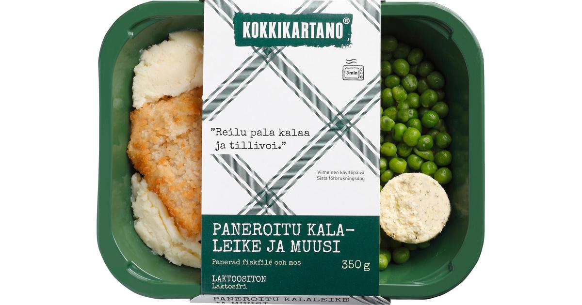 Kokkikartano Paneroitu kalaleike ja muusi 350g | S-kaupat ruoan verkkokauppa