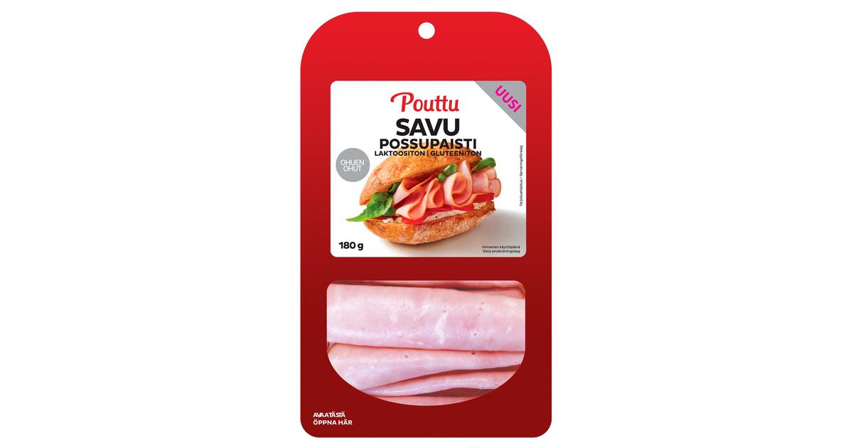Pouttu Ohuen Ohut Savu Possupaisti 180g | S-kaupat ruoan verkkokauppa