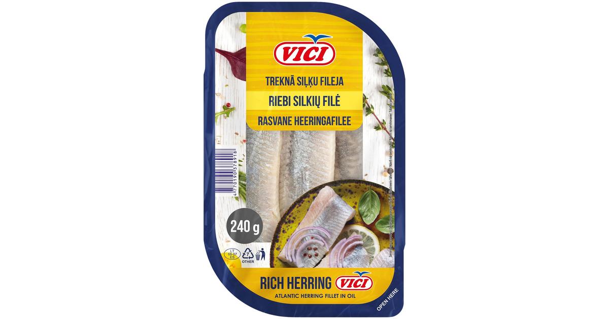 Vici Heeringafilee Rasvane 240 G | Prisma | alati odavad hinnad, telli kaup otse koju