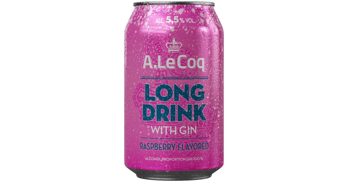 A. Le Coq GIN Raspberry Long Drink 5,5 % 0,33 l tlk | S-kaupat ruoan ...