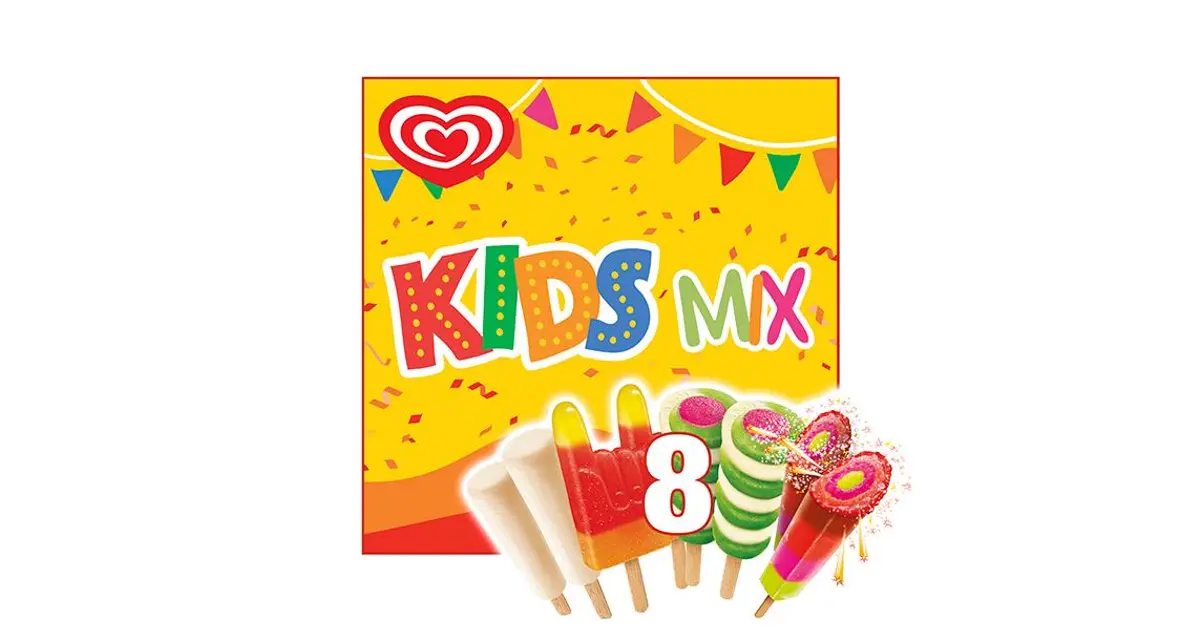 Ingman KIDS MIX Jäätelö Monipakkaus 398ml/360g 8 kpl | S-kaupat ruoan verkkokauppa