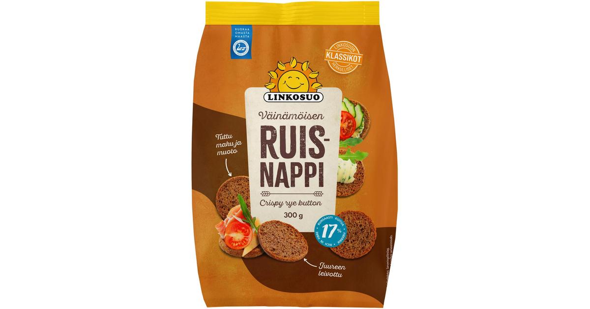 Linkosuo Väinämöisen Ruisnappi 300 g | S-kaupat ruoan verkkokauppa
