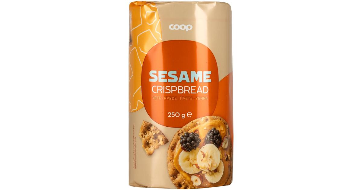 Coop seesaminsiemeniä sisältävä vehnänäkkileipä 250 g | S-kaupat ruoan verkkokauppa