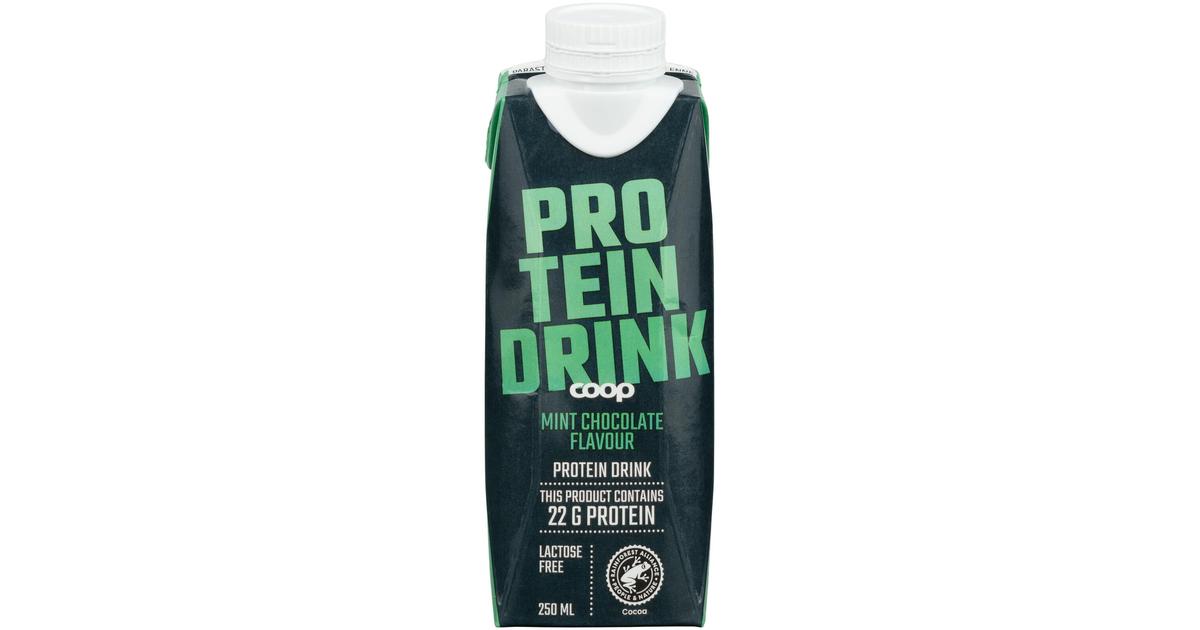 Coop laktoositon proteiinijuoma minttusuklaa 250 ml | S-kaupat ruoan verkkokauppa