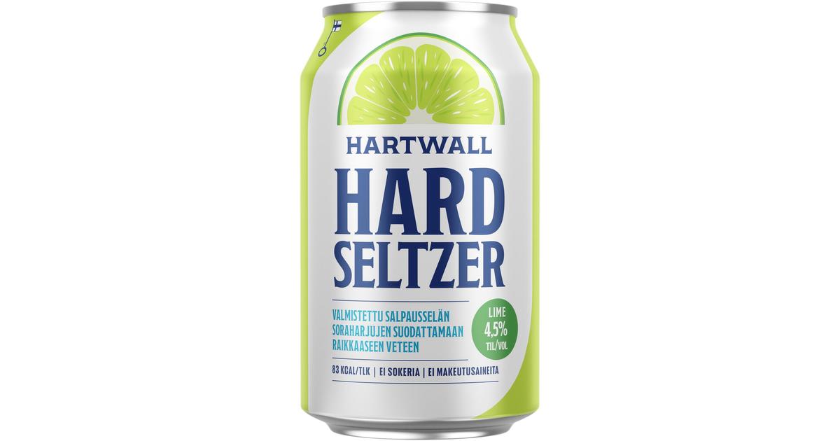 Hartwall Hard Seltzer Lime 4,5% 0,33 l | S-kaupat ruoan verkkokauppa