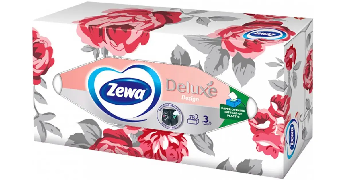 Zewa Salvrätikud karbis Deluxe Design 3-kihiline 90tk | Prisma | alati ...