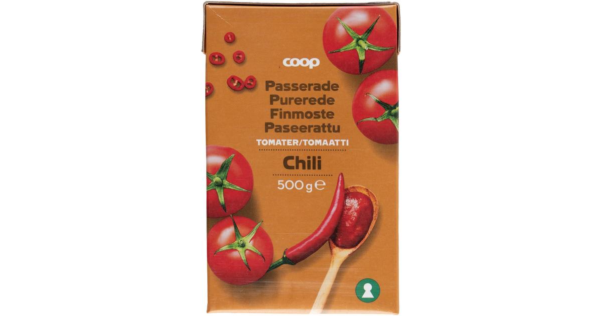 Coop paseerattu tomaatti chili 500g | S-kaupat ruoan verkkokauppa