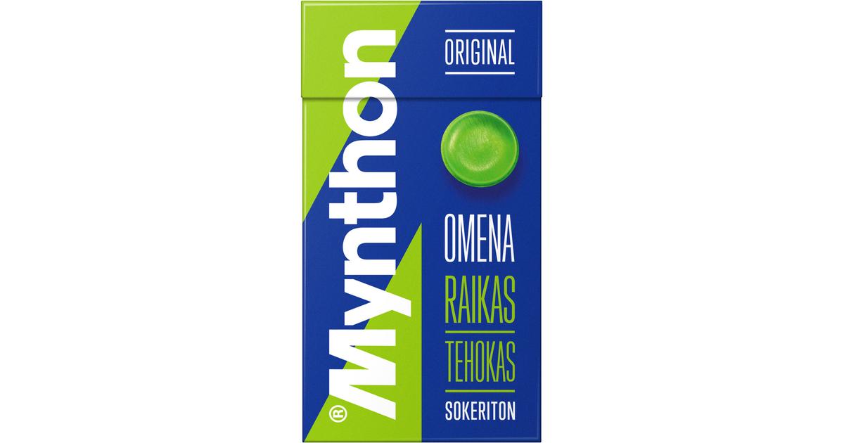 Mynthon Original Omena sokeriton +C kurkkupastilli 31g | S-kaupat ruoan ...
