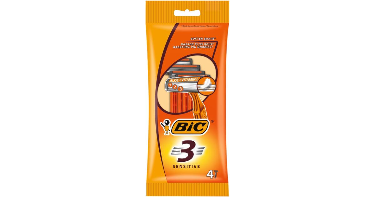 BIC varsiterä 3 Sensitive 4-pack | S-kaupat ruoan verkkokauppa