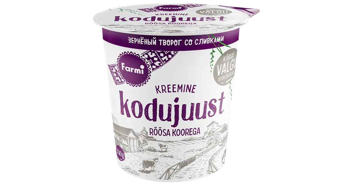 Farmi Rohke koorega kodujuust, 330 g | Prisma | alati odavad hinnad ...
