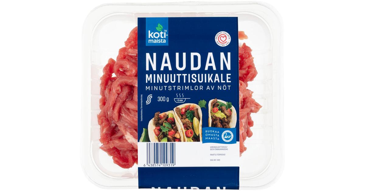 Kotimaista naudan minuuttisuikale 300g | S-kaupat ruoan verkkokauppa
