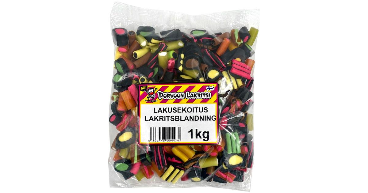 Porvoon Lakritsi lakritsisekoitus 1 kg | S-kaupat ruoan verkkokauppa
